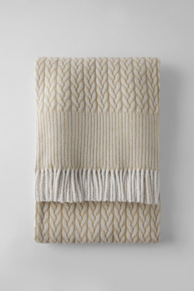 Classic Cable with Border Pattern Throw – A Soft Idea