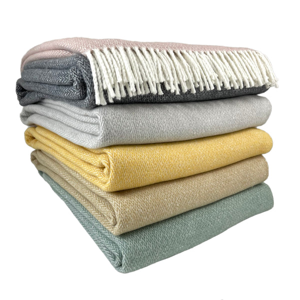 320 - Mini Herringbone Throw - 55" x 70" – A Soft Idea