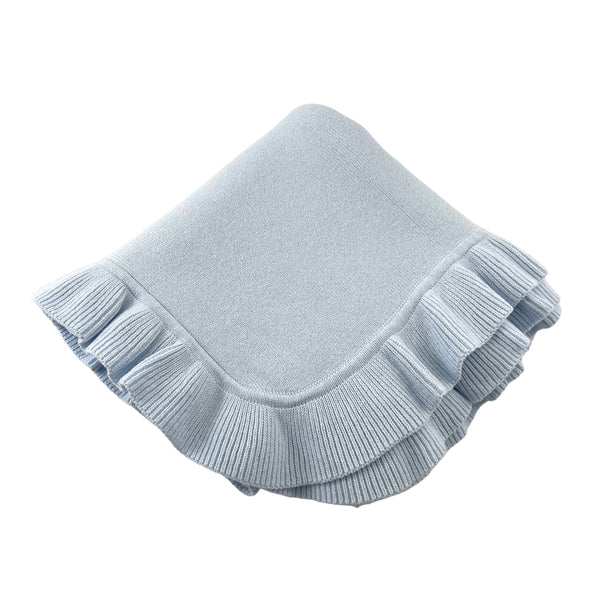 Jersey Knitted Ruffle Blanket – A Soft Idea