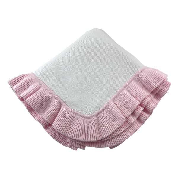 Jersey Knitted Ruffle Blanket – A Soft Idea